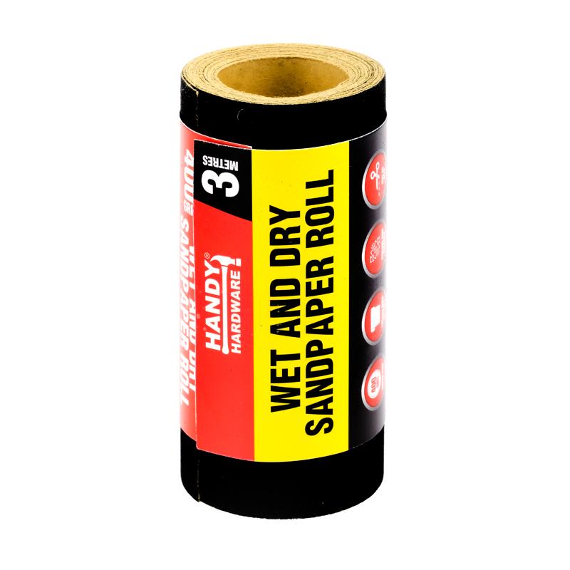 Sandpaper Roll Wet & Dry 400 Grit 100mm x 3m | Dollarz Value Variety Shop